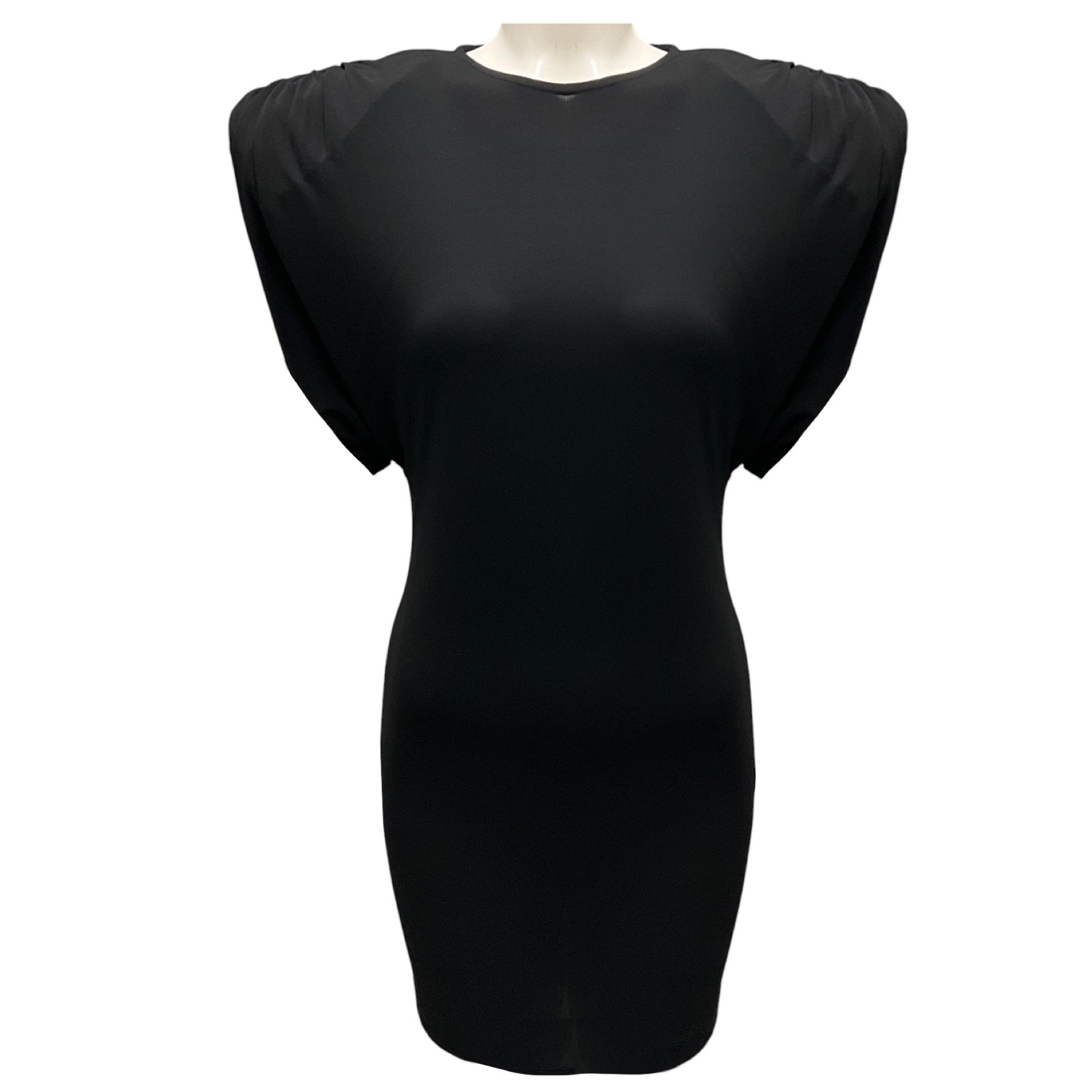 WARDROBE.NYC Black Sheath Mini Dress – Roundabout Resale Couture