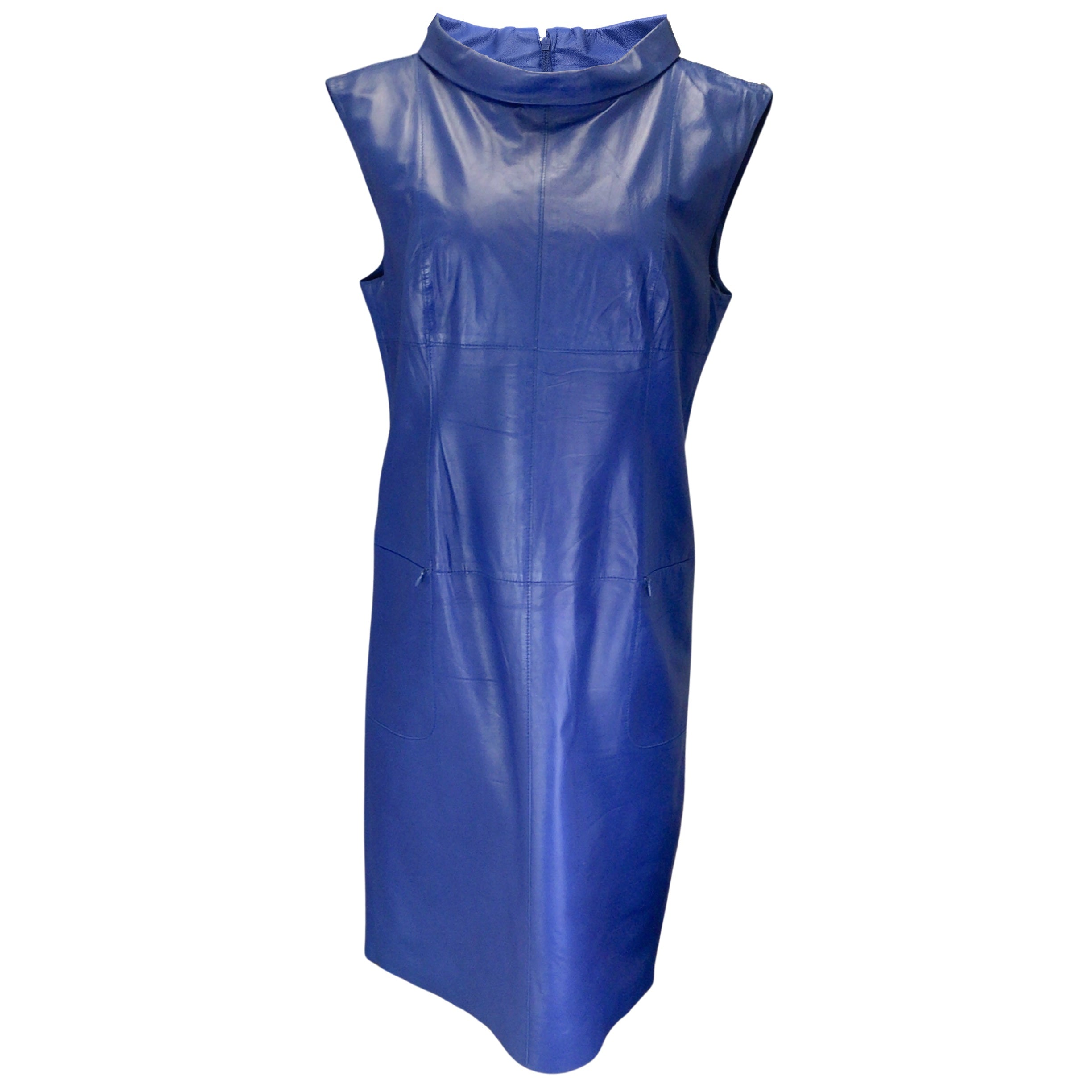 Worth Royal Blue Sleeveless Leather Midi Dress – Roundabout Resale Couture