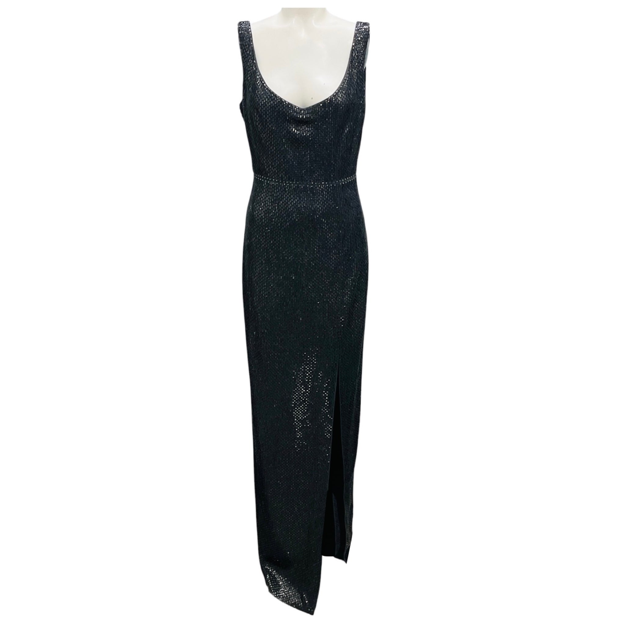 Roland Mouret Grey Diamante Peek-A-Boo Bust Column Gown – Roundabout ...