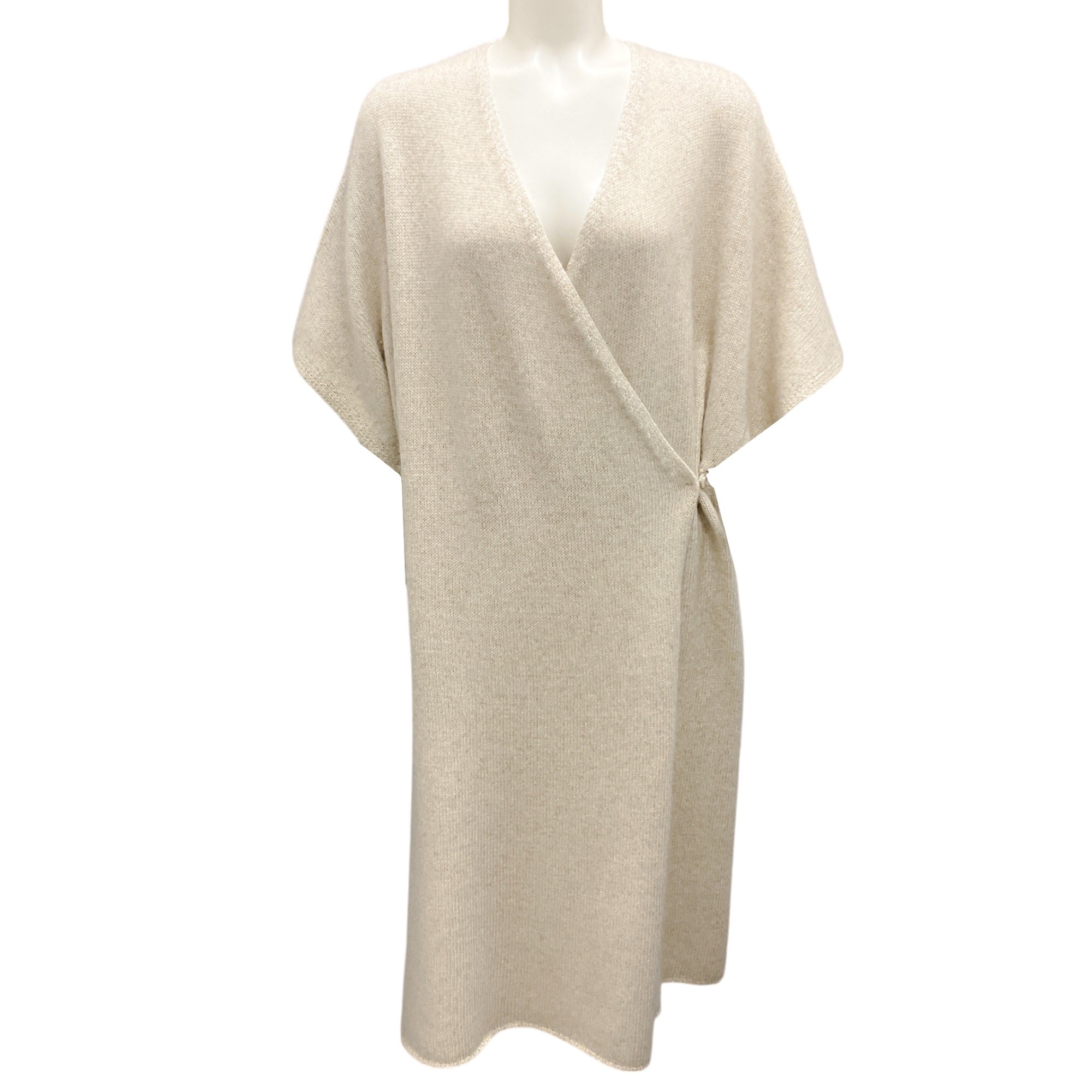 The Row Oatmeal Silk and Cashmere Knit Long Cardigan Sweater ...